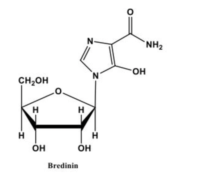Solved The compound bredinin has antiviral activity. New | Chegg.com