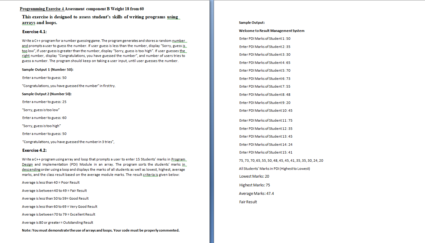 Solved Programming Exercise 4 Assessment component B Weight | Chegg.com Solved Programming Exercise 4 Assessment component B Weight | Chegg.com