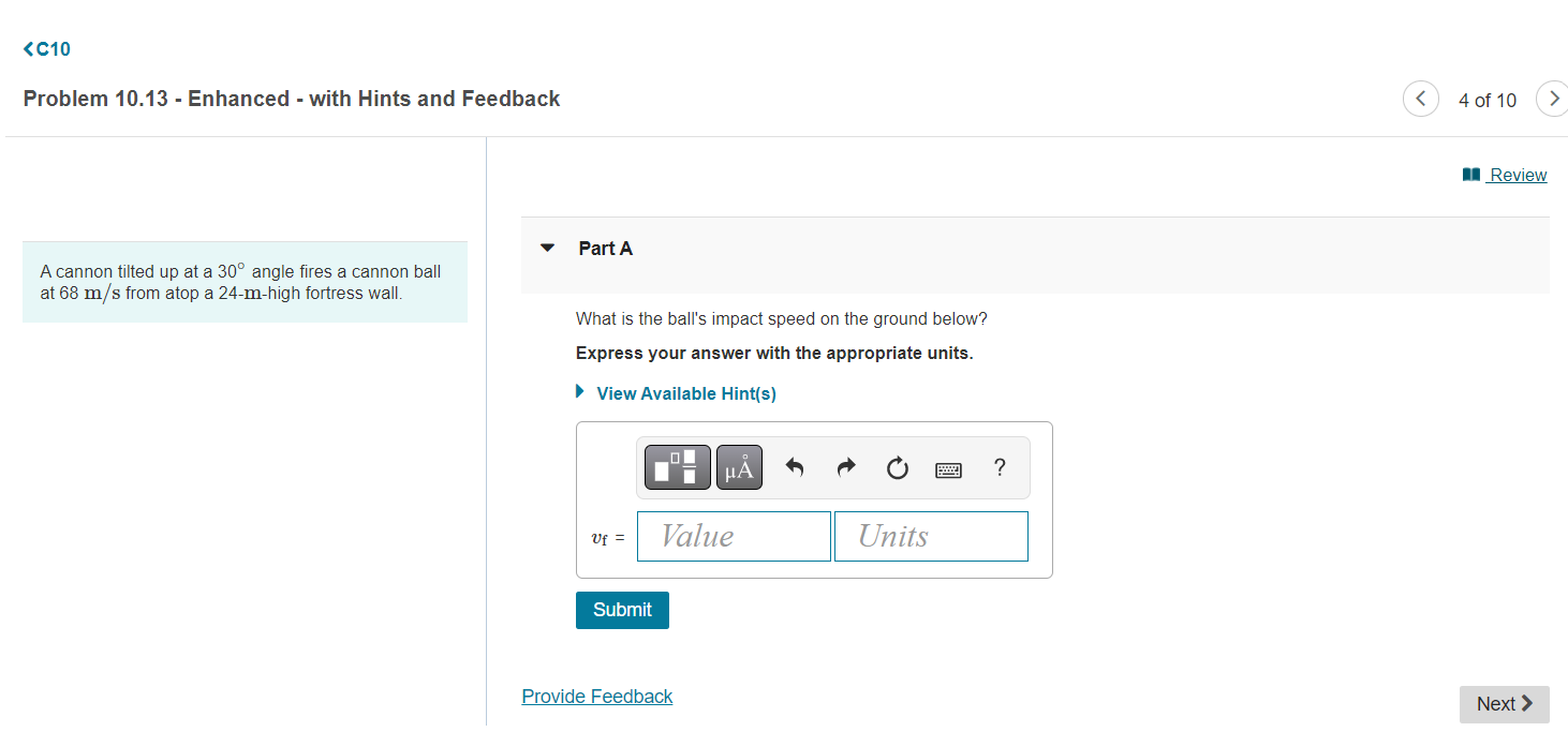 Solved Problem 10.13 - Enhanced - with Hints and Feedback A | Chegg.com