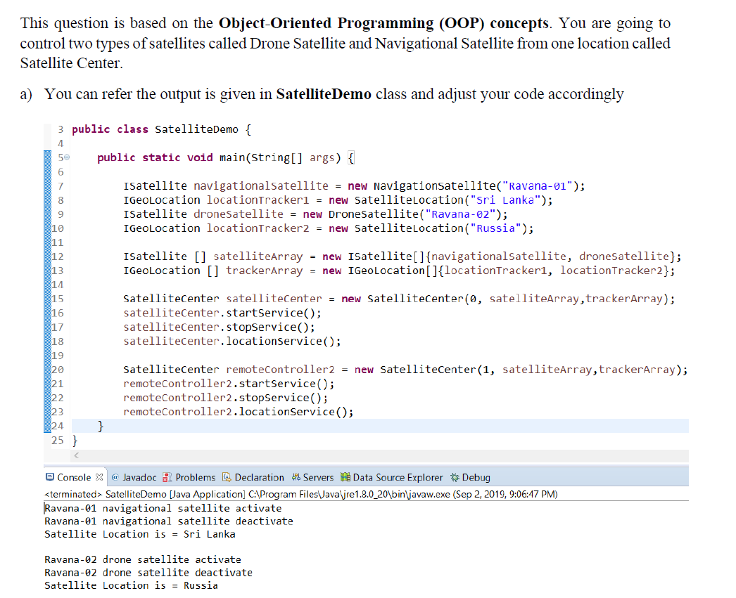 Solved This question is based on the Object-Oriented | Chegg.com