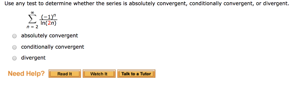 Solved Determine whether the series is absolutely | Chegg.com