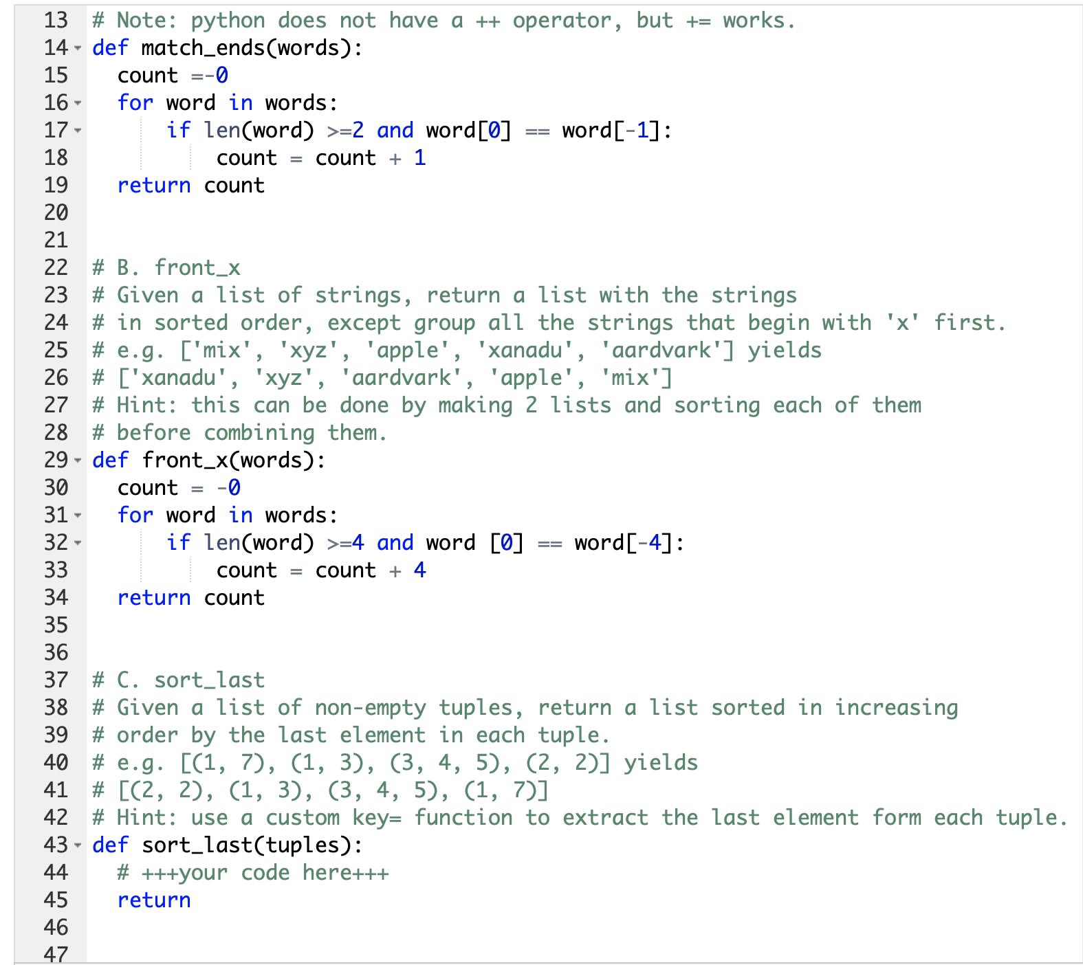 Solved I need a code to solve for C) . In order to get OK OK | Chegg.com