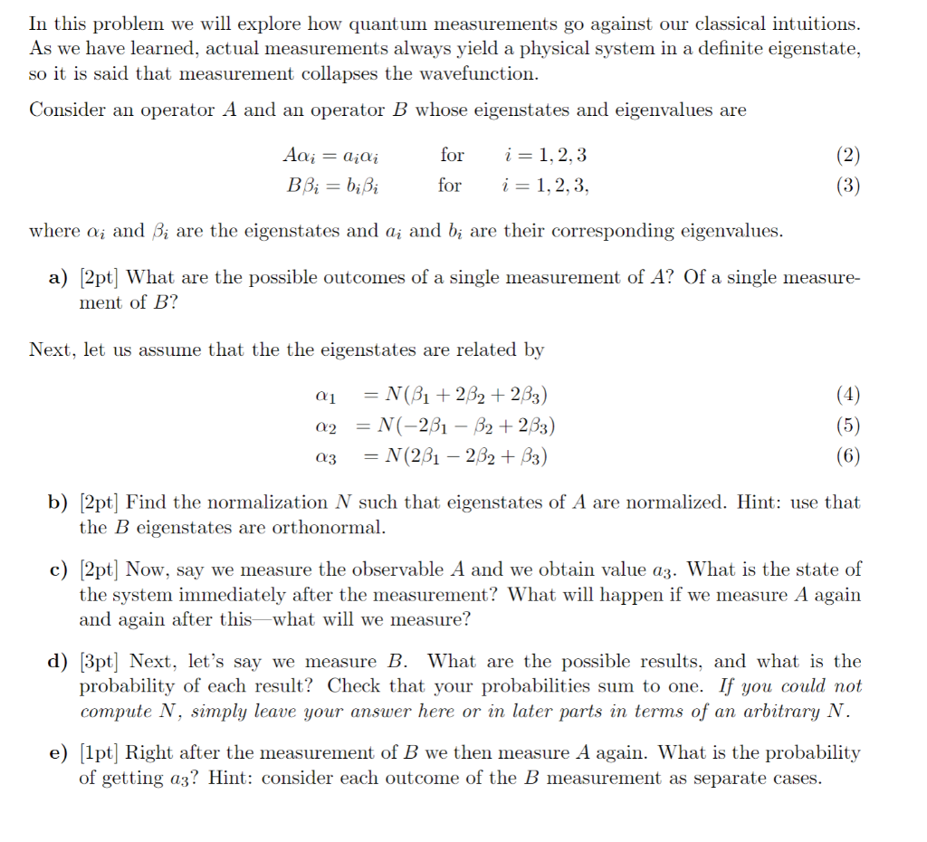 Solved In this problem we will explore how quantum | Chegg.com