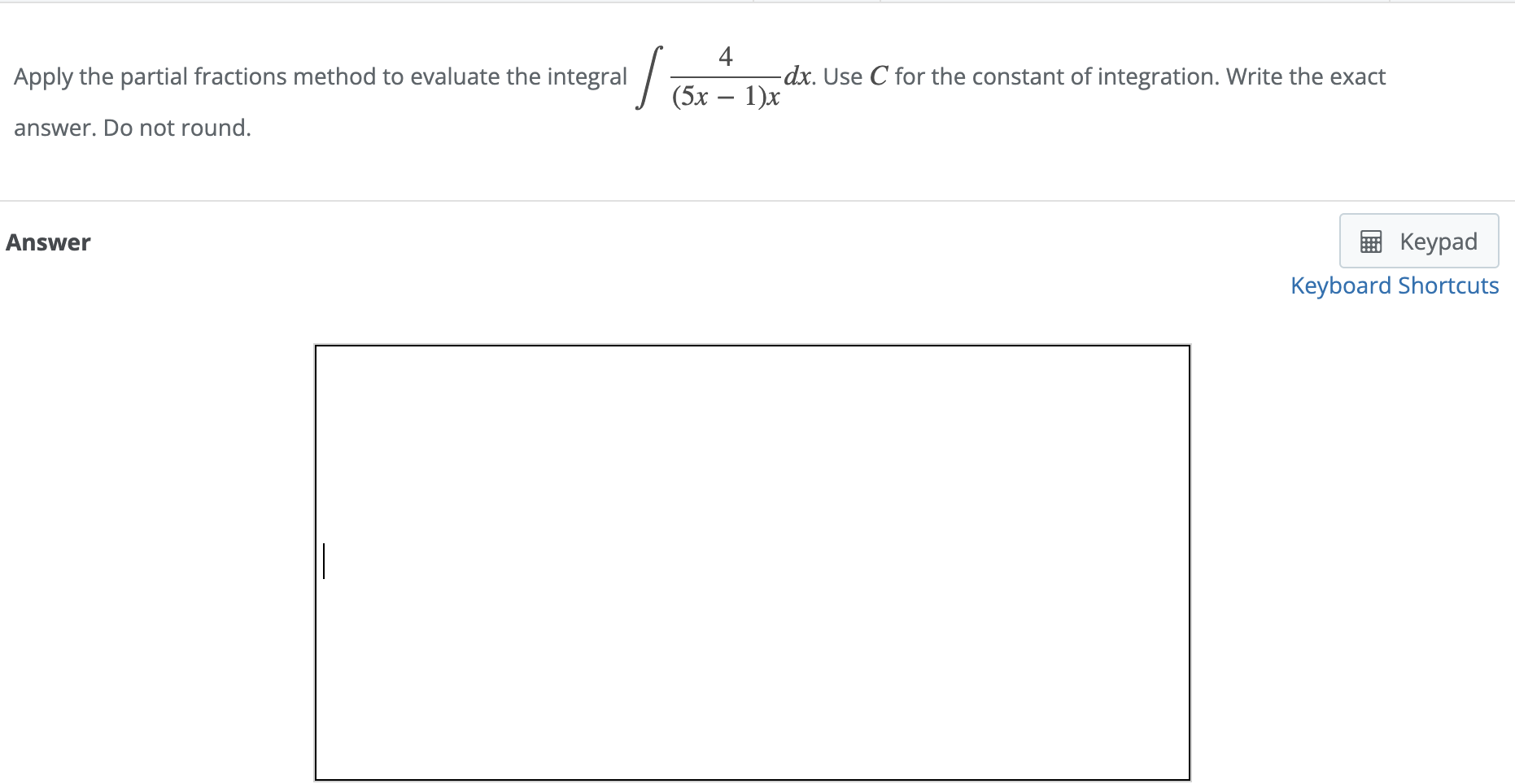 Solved Apply the partial fractions method to evaluate the | Chegg.com