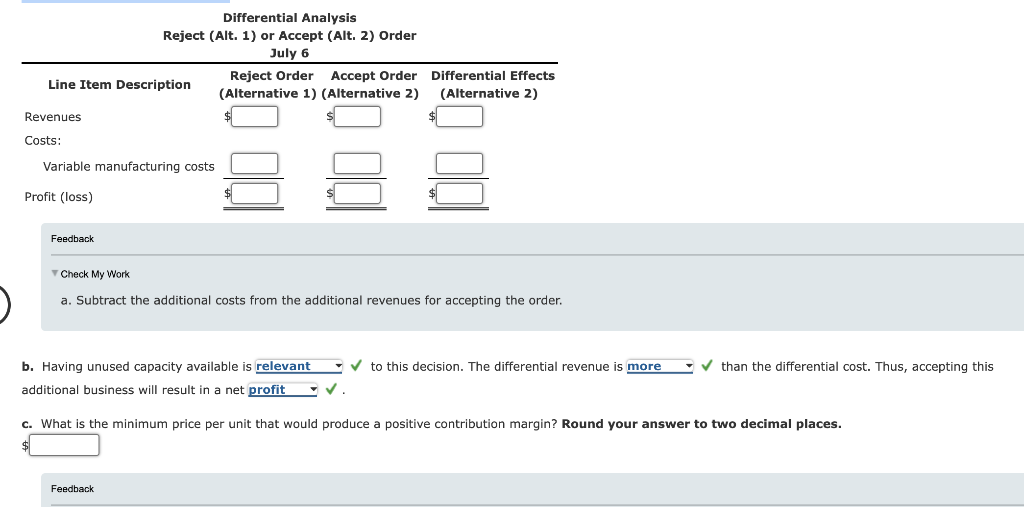 Solved Decision on Accepting Additional Business Western | Chegg.com