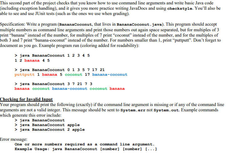 Solved This second part of the project checks that you know | Chegg.com