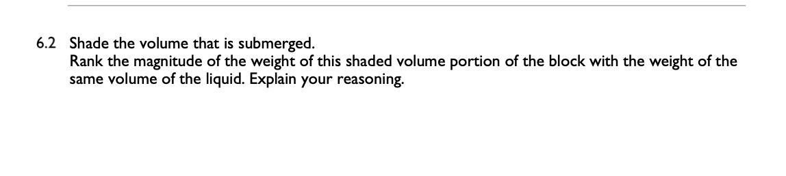 Solved 6. Objects that Float Consider a block that floats in | Chegg.com