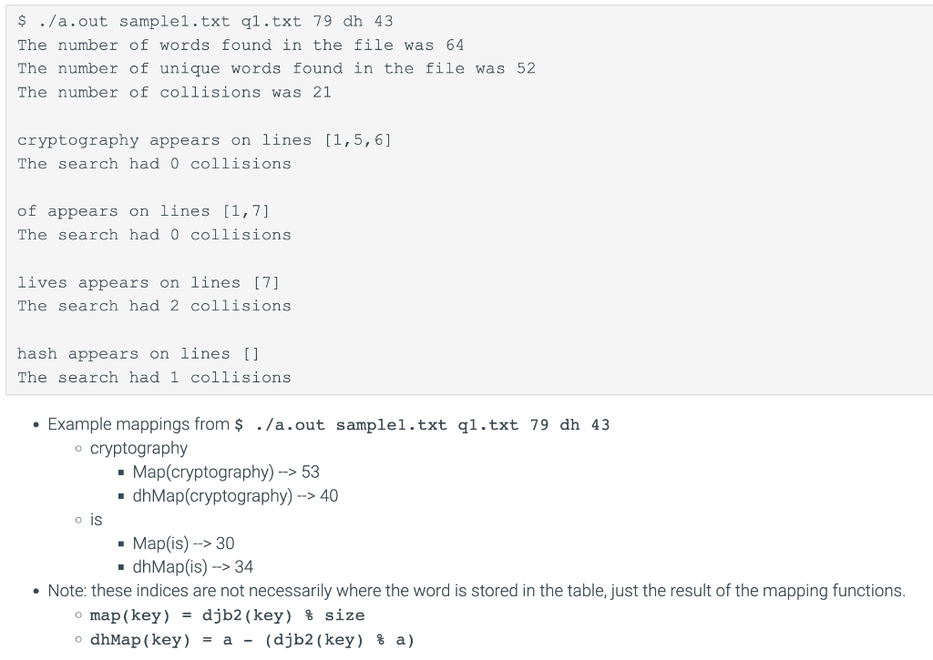 Solved This project is about building a hash table. Reading | Chegg.com