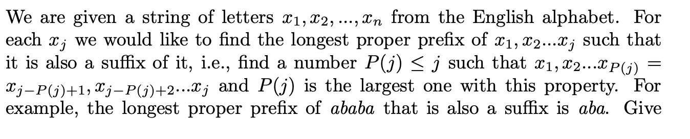 We are given a string of letters X1, X2, ..., Xn from | Chegg.com