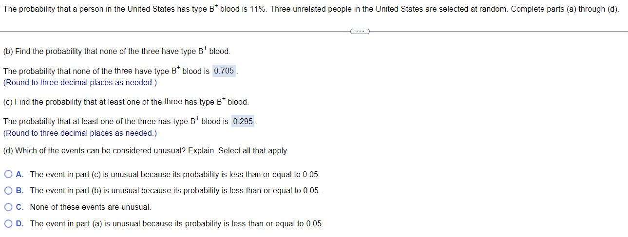 Solved (b) Find the probability that none of the three have | Chegg.com Solved (b) Find the probability that none of the three have | Chegg.com