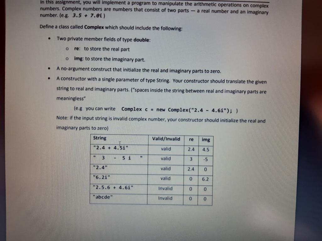 Solved In this assignment, you will implement a program to | Chegg.com