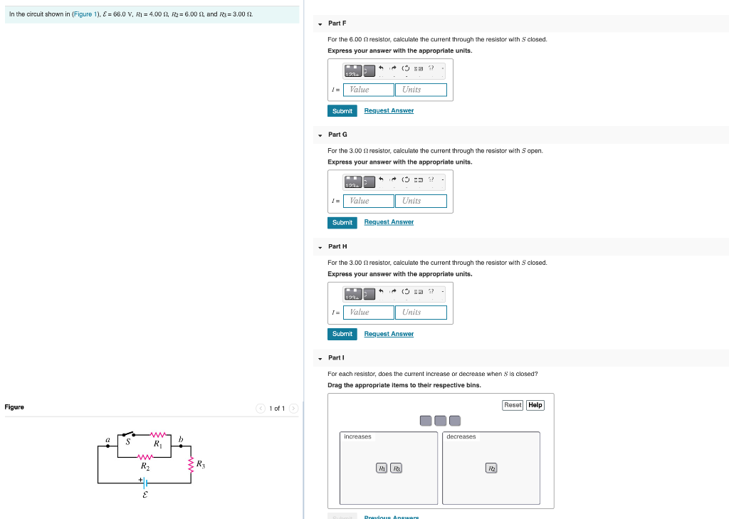 Solved In the circuit shown in (Figure 1), E = 66.0 V, R1 = | Chegg.com
