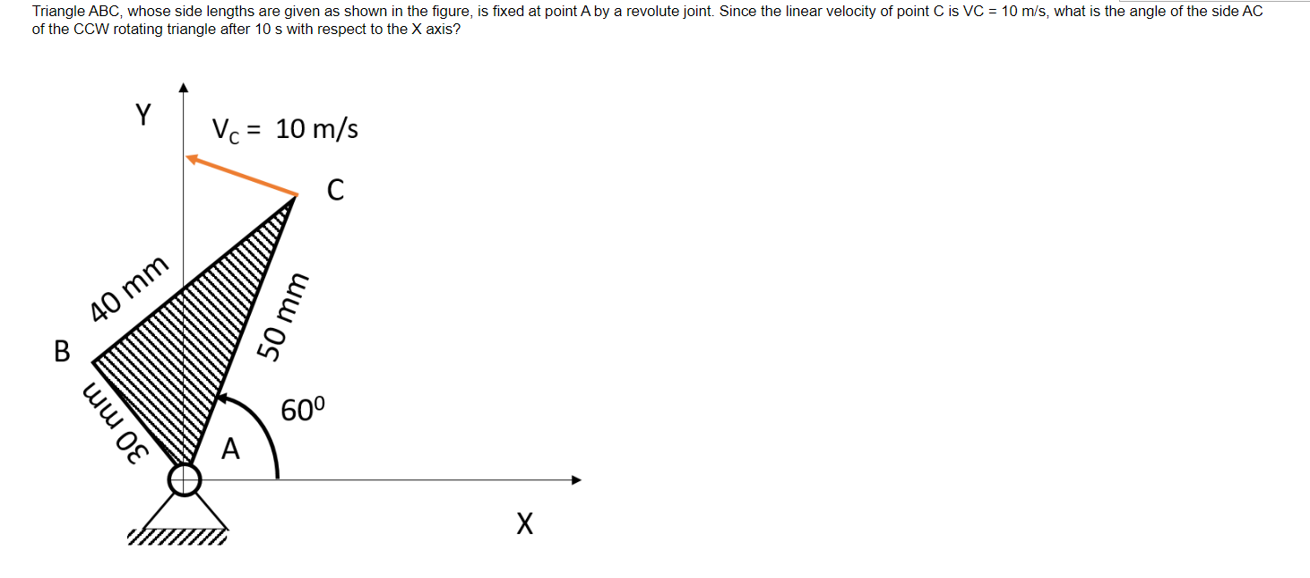Solved Triangle ABC, whose side lengths are given as shown | Chegg.com
