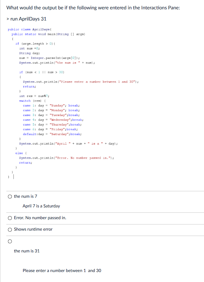 Solved What will the following printout? int x = 6; switch | Chegg.com