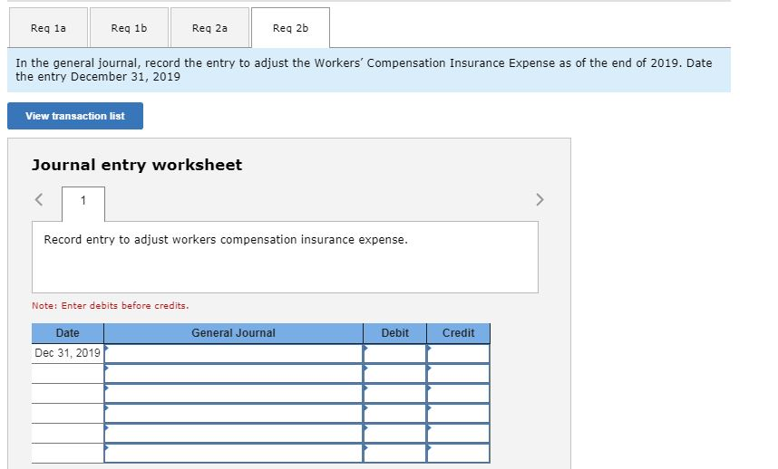 Solved Compute and record workers' compensation insurance | Chegg.com