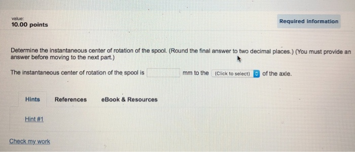 Solved The spool of tape shown and its frame assembly are | Chegg.com