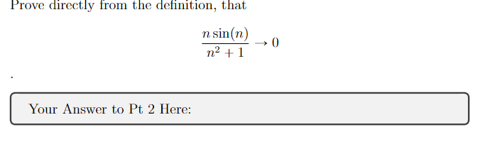 Solved Prove directly from the definition, that | Chegg.com