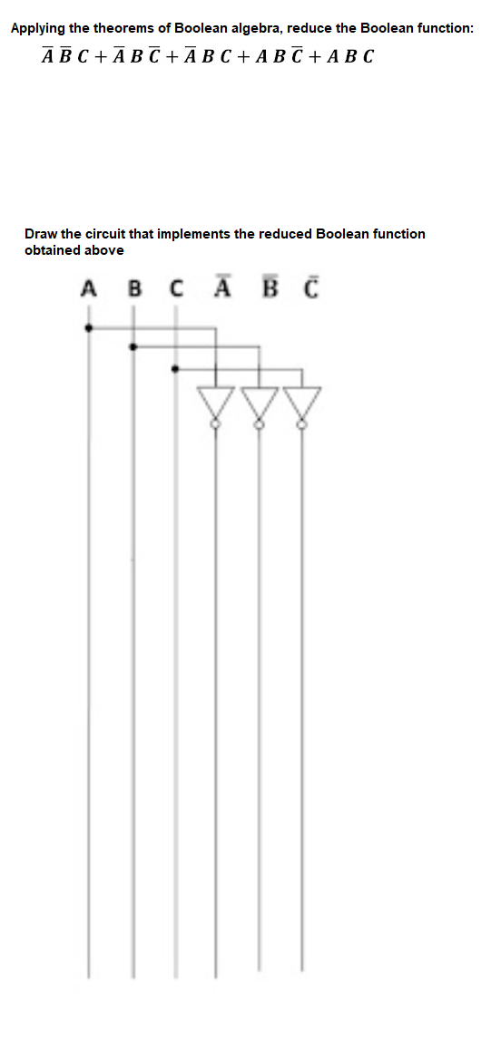 Solved Draw the circuit that implements the Boolean function | Chegg.com