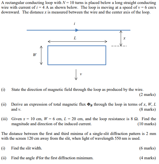 Solved A rectangular conducting loop with N= 10 turns is | Chegg.com