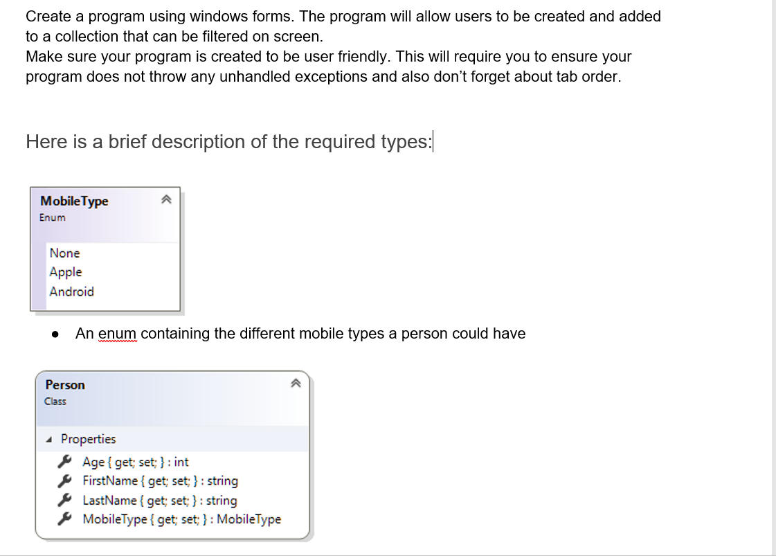 Solved Create a program using windows forms. The program | Chegg.com
