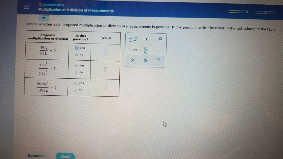 Solved O MEASUREMENT Multiplication and divislon of | Chegg.com