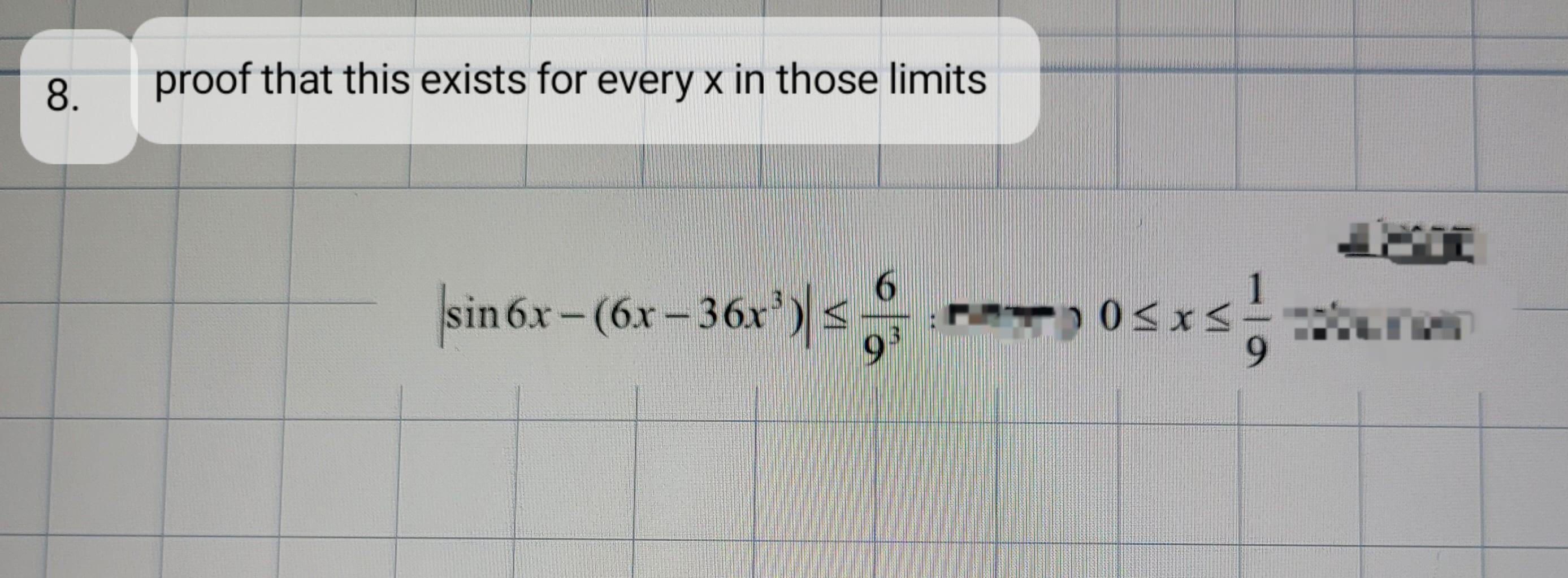 Solved proof that this exists for every x in those limits | Chegg.com