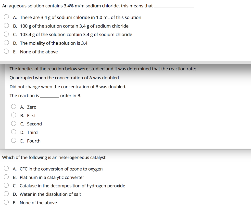 Solved An aqueous solution contains 3.4% m/m sodium | Chegg.com