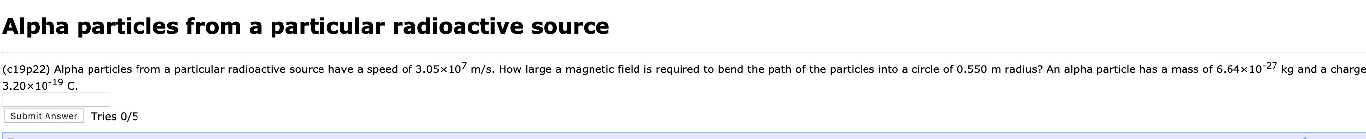 Solved In a high-energy physics experiment, a subnuclear | Chegg.com