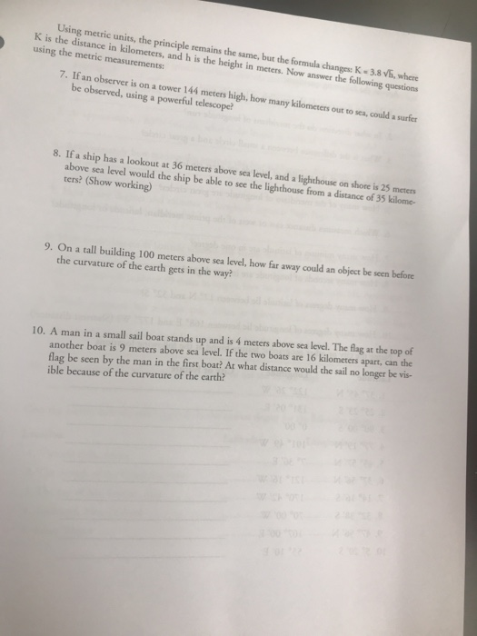 Solved D. LATITUDE AND LONGITUDE Answer the following | Chegg.com