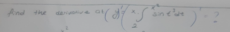 [Solved]: find the derivative at ( left(y^{ prime}= left