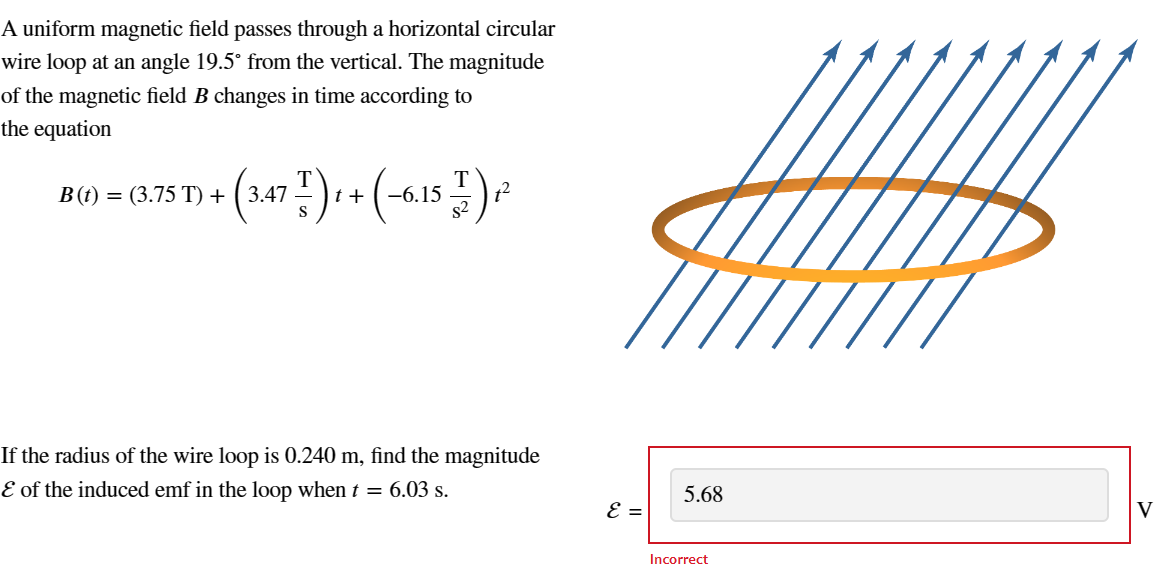 Solved A uniform magnetic field passes through a horizontal | Chegg.com