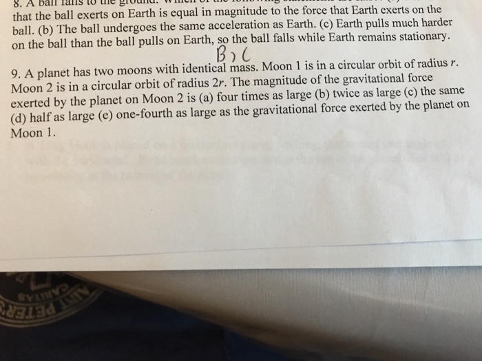 Solved A ball to the ground. that the ball exerts on Earth | Chegg.com