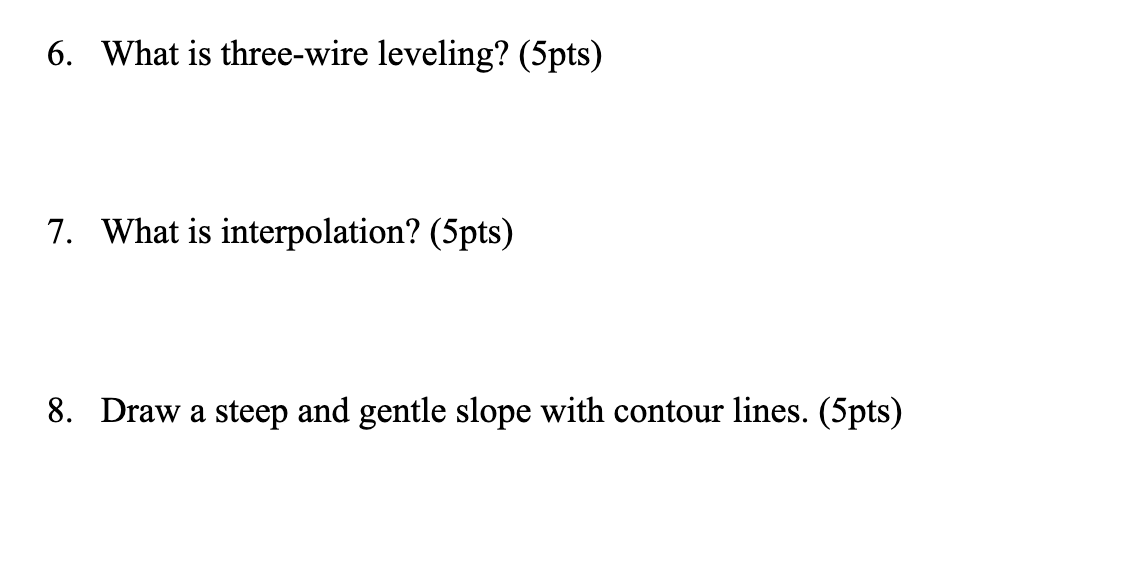Solved What is three-wire leveling? (5pts)What is | Chegg.com Solved What is three-wire leveling? (5pts)What is | Chegg.com