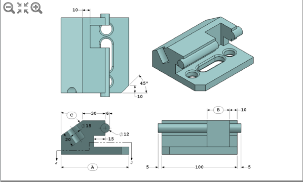 Solved B32201: Basic Part - Step 1 - (Fixture Block) Build | Chegg.com