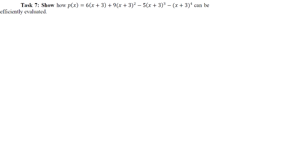Solved Task 7 Show How P x 6 x 3 9 x 3 2 5 x Chegg