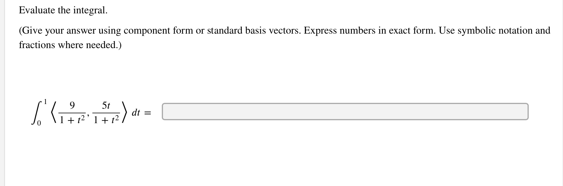 Solved (Give your answer using component form or standard | Chegg.com