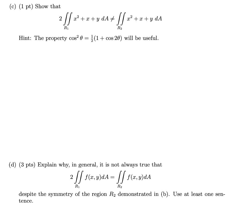 Solved (a) (1 pt) Compute the area of the region | Chegg.com