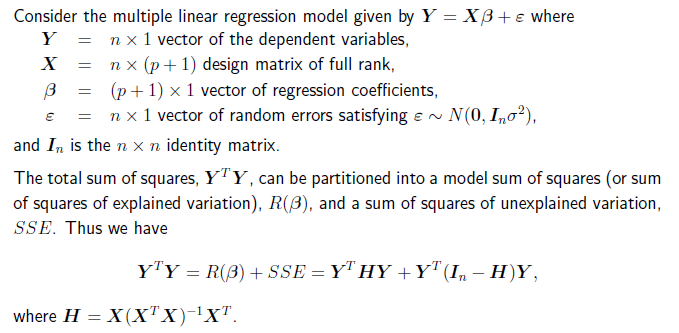 Solved = = Consider the multiple linear regression model | Chegg.com