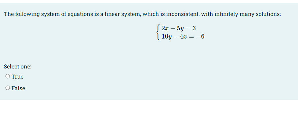 Solved The linear system Ax = b with the following augmented | Chegg.com