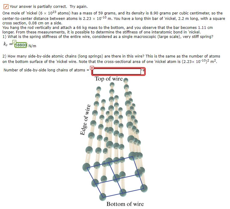 Solved Your answer is partially correct. Try again One mole | Chegg.com