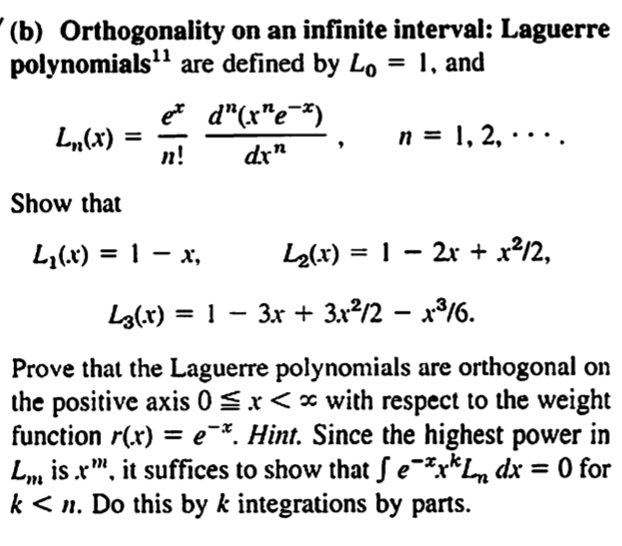 Solved TEAM PROJECT. Special Functions. Orthogonal | Chegg.com