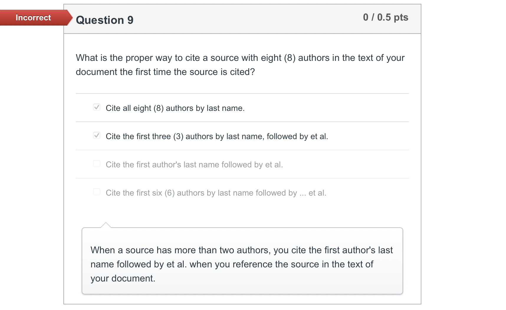 What is the proper way to cite a source with eight | Chegg.com
