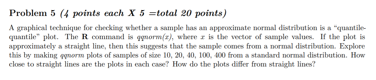 Solved Problem 5 (4 points each X 5 =total 20 points) A | Chegg.com