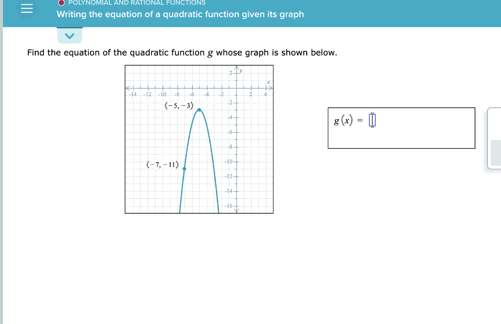 Solved POLYNOMIAL AND RATIONAL FUNCTIONS Writing the | Chegg.com