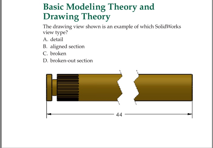 Solved Basic Modeling Theory and Drawing Theory The drawing | Chegg.com