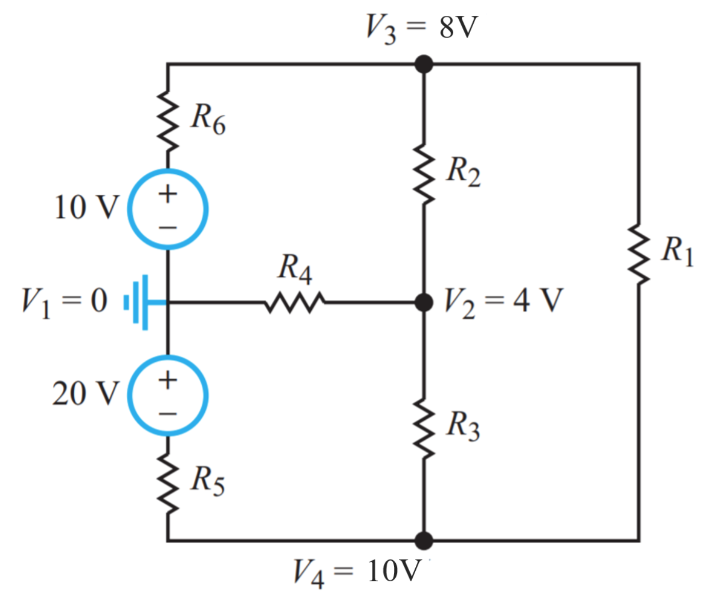 In The Circuit Node V1 Was Selected As The Ground