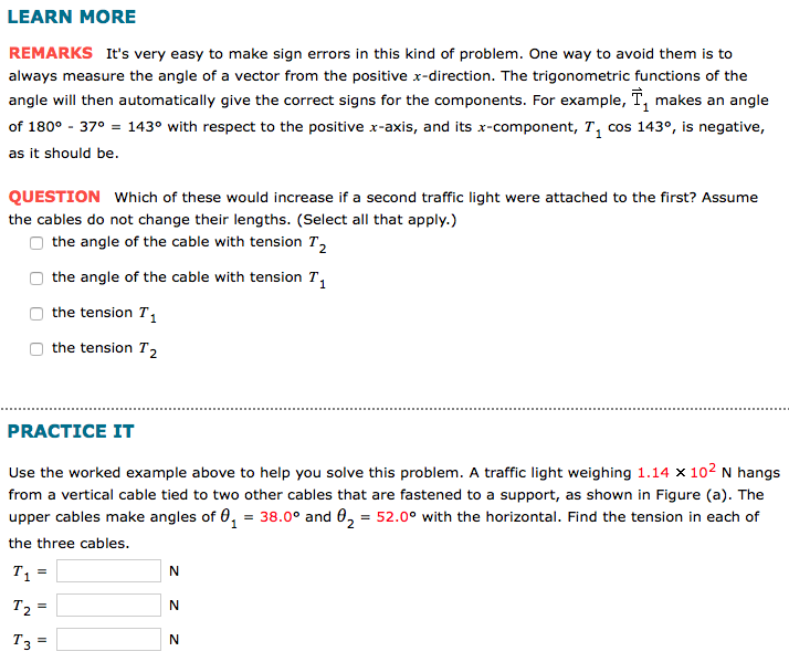 Solved LEARN MORE REMARKS It's very easy to make sign errors | Chegg.com
