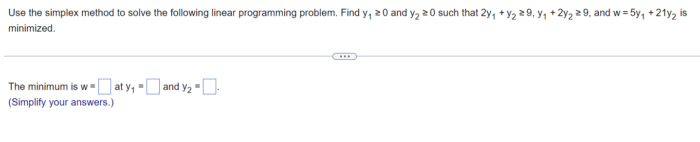 Solved Use the simplex method to solve the following linear | Chegg.com