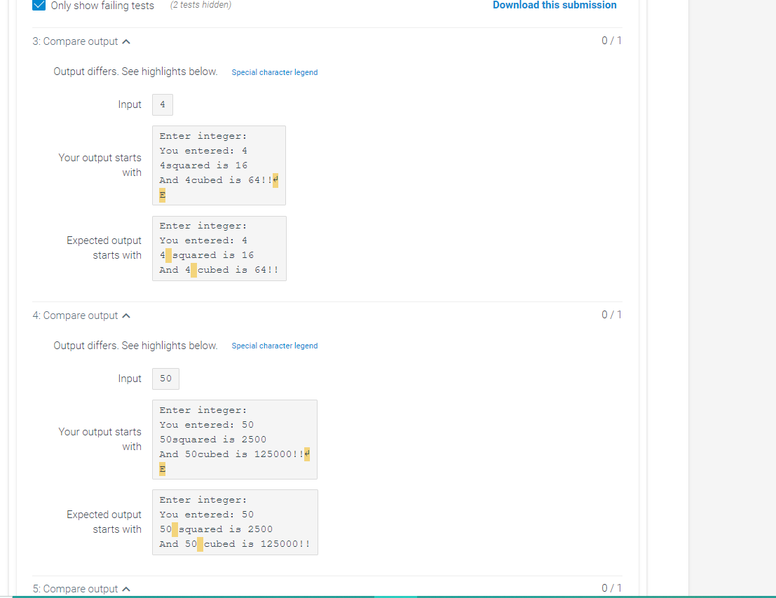 Solved Hello I'm having trouble with my code. It's print | Chegg.com