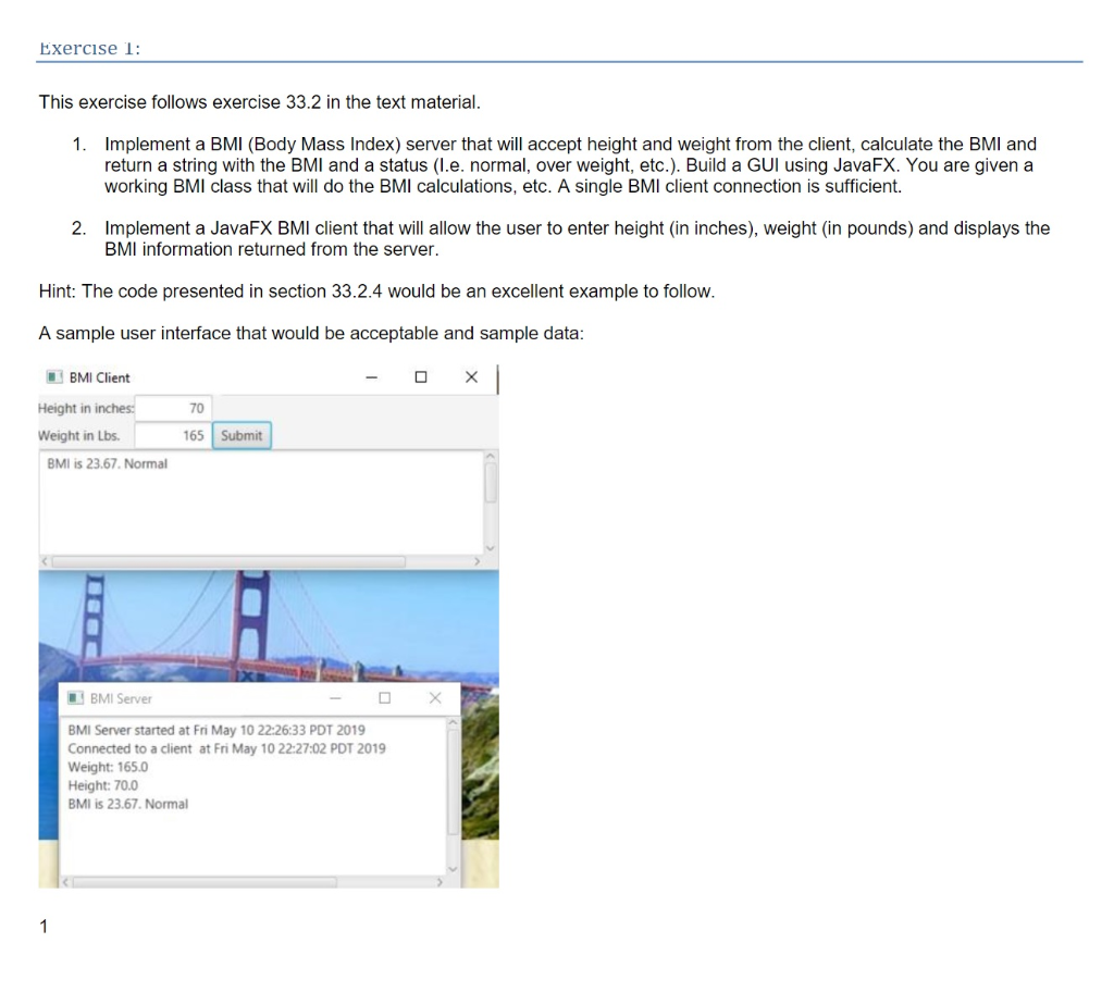 Solved Java!!!!!!!!!!!!!! Here is the BMI class to | Chegg.com